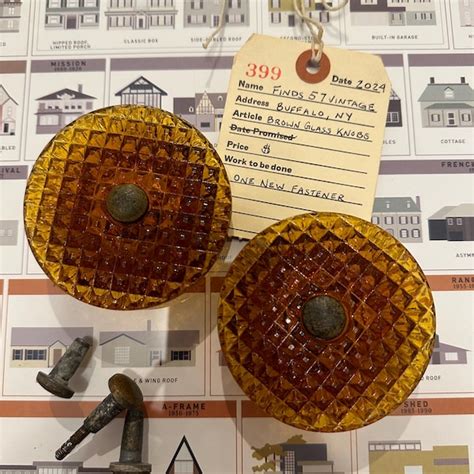 Amber Glass Knobs Etsy