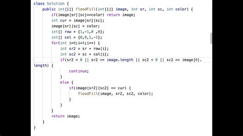 9 Flood Fill 75 Leetcode Problems Java Youtube