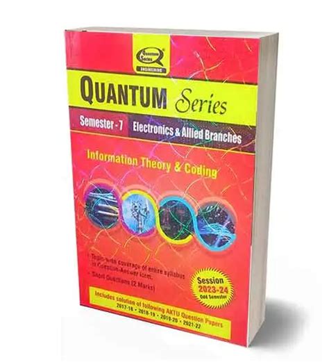 Quantum Series B Tech Semester 7 Electronics And Allied Branches Information Theory And Coding