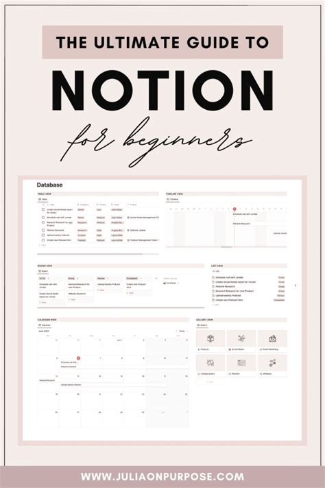 getting started with notion the ultimate guide for beginners julia