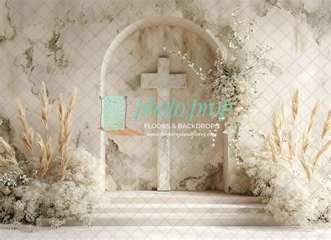 Easter Religious Photography Backdrop Easter Sunday Church Church