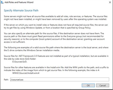 fix the request to add or remove features on the specified server