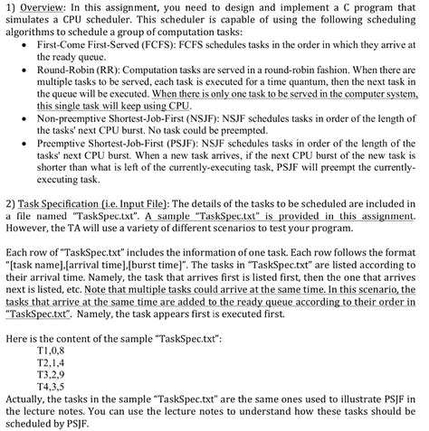 solved 1 overview in this assignment you need to design