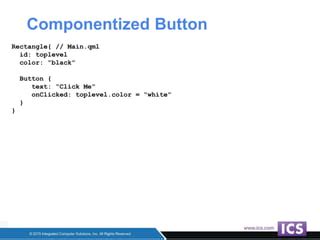 Best Practices In Qt Quick QML Part II PPT