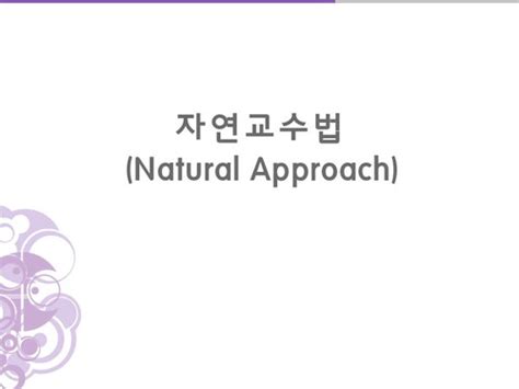 자연교수법natural Approach
