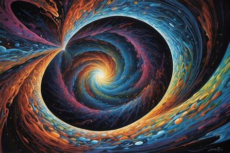 Premium Photo Abstract Binary Vortex