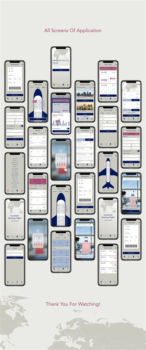 Booking A Flight Application On Behance