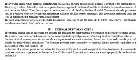 An Advanced Electro Thermal Averaged Model Of PWM Switch Cell