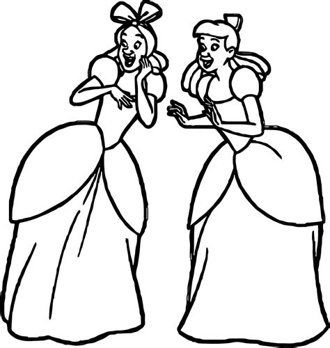 Cinderella Anastasia Coloring Pages Ferrisquinlanjamal