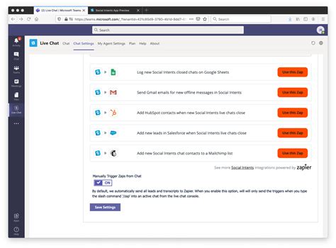 live chat agent commands social intents knowledge base