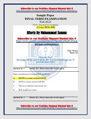 Introduction To Computing Sample Paper And Exam Questions For Course Hero