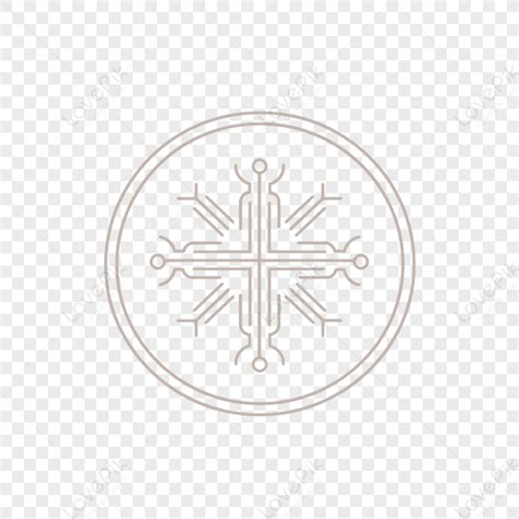 로고는 측면에 와이어가 있는 눈송이입니다 벡터중심외딴 Png 일러스트 무료 다운로드 Lovepik