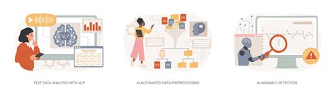 Ai Automation In Data Analysis Abstract Concept Vector Illustrations
