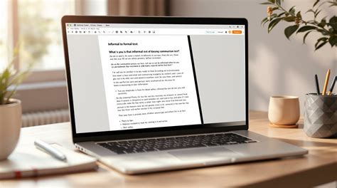 Professional Writing Convert Informal Text To Formal With Ai
