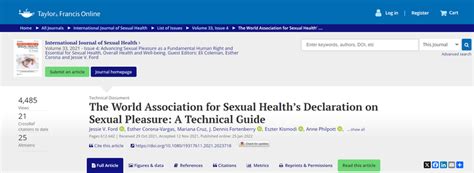Declaration On Sexual Pleasure The World Association For Sexual