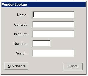 Vendor File
