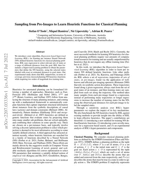 Pdf Sampling From Pre Images To Learn Heuristic Functions For