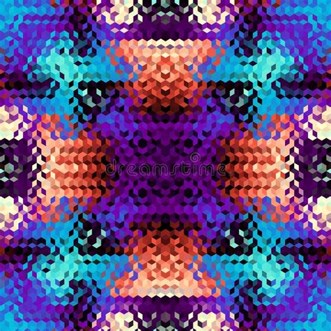 Geometric Seamless Pattern Of A Triangles In Low Poly Style Stock Vector Illustration Of Blur