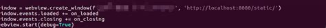 pywebview open with blank page · issue 1083 · r0x0r pywebview · github