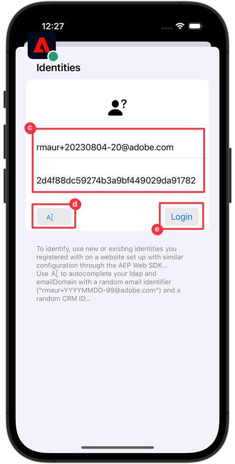 collect identity data in a mobile app with mobile sdk adobe data collection