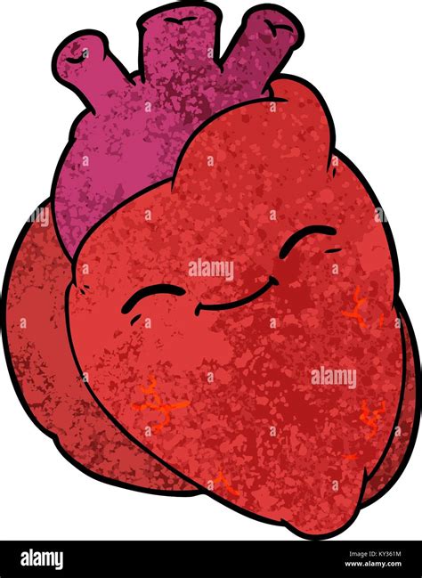 Cartoon Happy Heart Stock Vector Image And Art Alamy