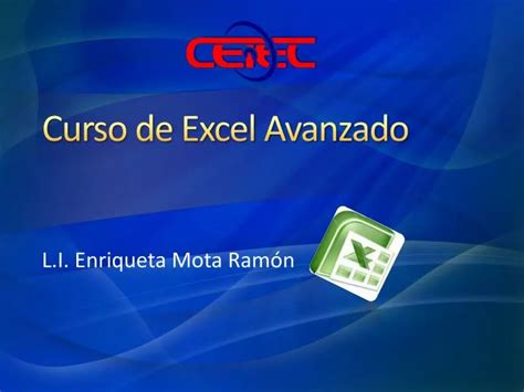PPT Curso De Excel Avanzado PowerPoint Presentation Free Download ID