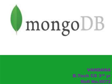 The Basics Of Mongodb Pptx