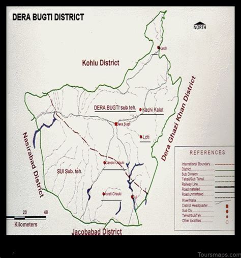 Dera Bugti A Map Of The District