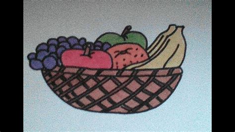 Как нарисовать корзину с фруктами How To Draw A Fruit Basket 如何画一个水果篮 Youtube