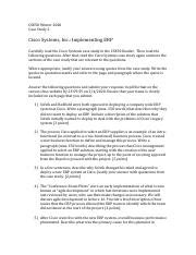 Case Study Cisco Pdf CSE O Winter Case Study Cisco Systems Inc Implementing