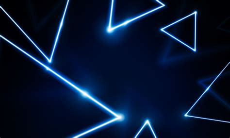 추상 키 도어 오픈 라이트 아웃 기술과 네온 삼각형 하이테크 커뮤니케이션 컨셉 혁신 배경 벡터 디자인 0명에 대한 스톡 벡터