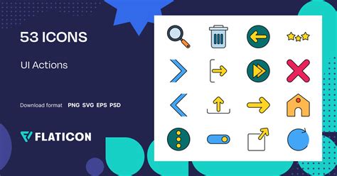 Ui Actions Icon Pack Outline Color 53 Svg Icons