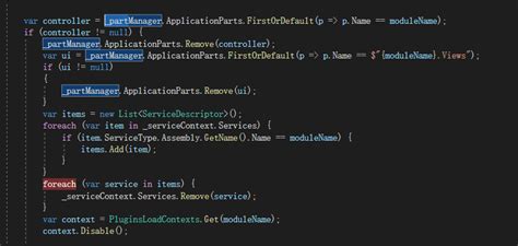 Partmanager Applicationparts Remove Releases The Current Assembly