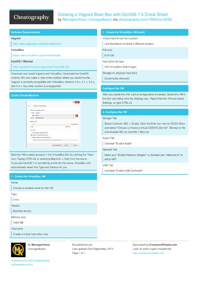 7 Centos Cheat Sheets Cheat Sheets For Every Occasion