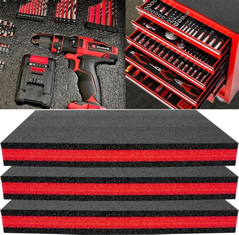 ONREVA Tool Box Foam Organizer ToolBox Shadow Foam Organizers 24X24X2 Inch Tool Chest Drawer