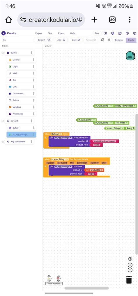 Help Needed In App Billing Not Working In Latest Kodular Update