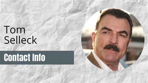 Tom Selleck Contact Info [fan Mail Business Autographs And More] Tales From The Collection