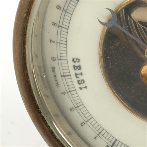 German Selsi Brass And Copper Wall Barometer Everything But The House
