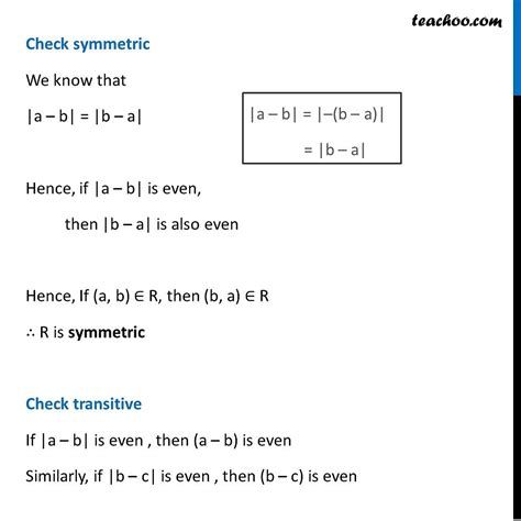 Ex 1 1 8 Show That The Relation R In The Set A {1 2 3 4 5}