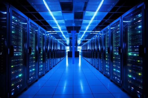 Premium Photo High Tech Server Data Center