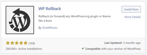 how to downgrade wordpress website to a previous version