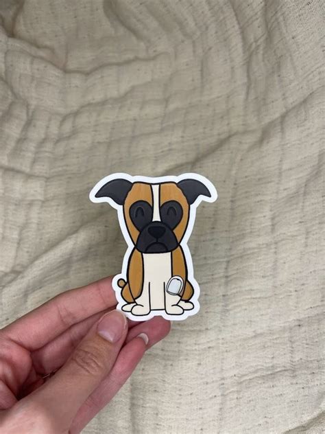 T1d Omnipod White And Brown Dog Sticker Diabetes Type 1 T1d Type One T1d Omnipod White And Brown Dog Sticker Diabetes Type 1 T1d Type One