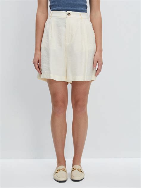 Lcw Vision Loose Fit Plain Linen Look Womens Shorts S4lp68z8 Fwc