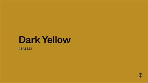 Dark Yellow Color Hex Code Palettes And Meaning Figma