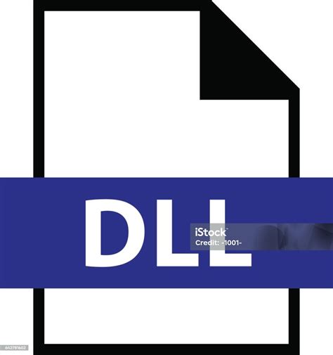 File Name Extension Dll Type Stock Illustration Download Image Now Computer Software