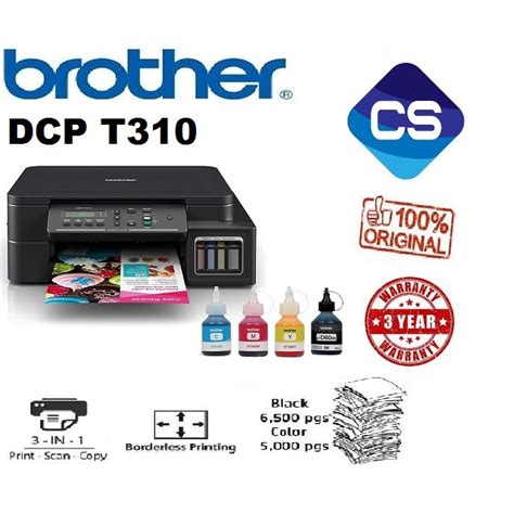 BROTHER DCP T310 3IN1 PRINTER REFILL INK TANK Shopee Malaysia