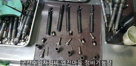 군산수입차정비외제차수리커먼레일연료인젝터재생피에조솔레노이드엔진진동발생냉간시동시엔진울컥거림인렛미터링렉스턴2노킹흡기크리닝egrdpf청소디젤자동차정비기능장