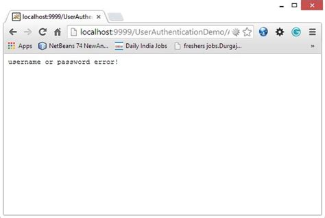 User Authentication Using Servlet In Java