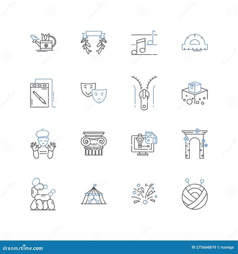 Simplicity Driven Line Icons Collection Minimalism Streamlined