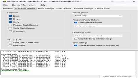 Not Able To Erase The Chip Completely With Flash Programmer Forum